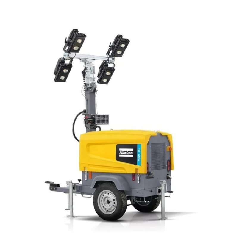 4 x 250 W Light Towers for rent - Atlas Copco HiLight V4+ | Silver Line ...